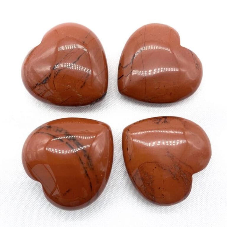 1.8" Heart Red Jasper Chakra Crystal