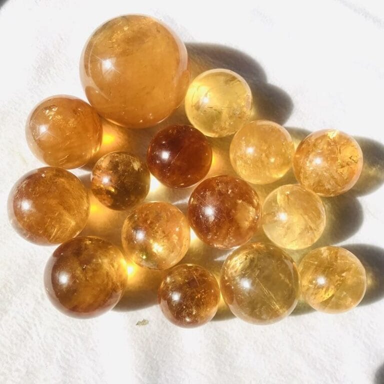 Yellow Calcite Sphere with Stand - nacrystal.com
