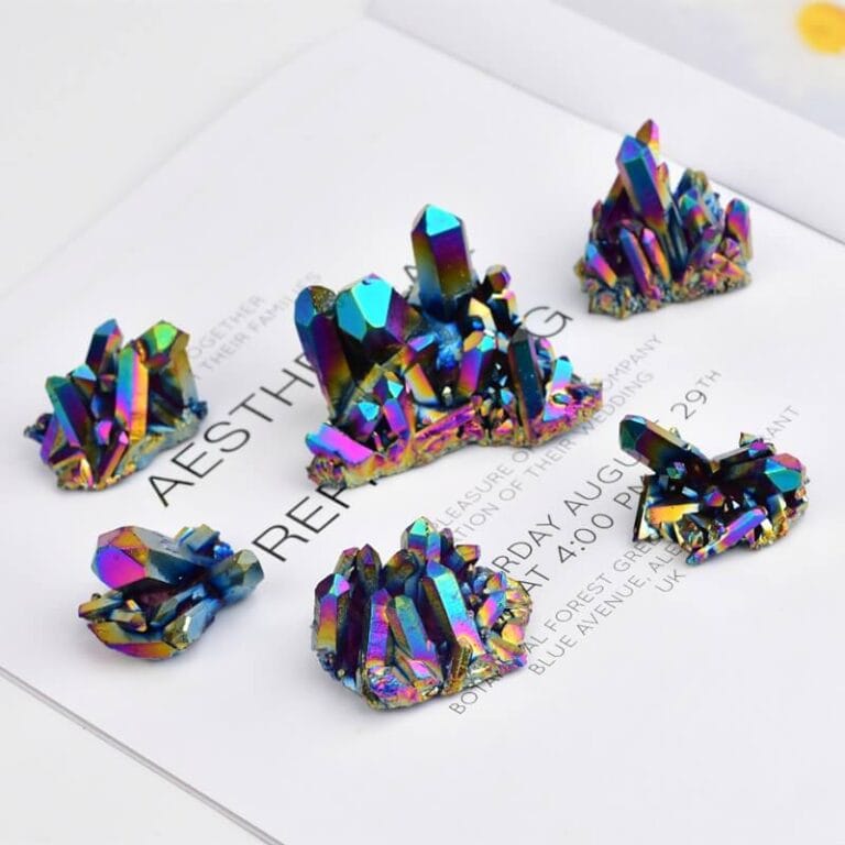 Wholesale Rainbow Aura Quartz Cluster Crystal - nacrystal.com