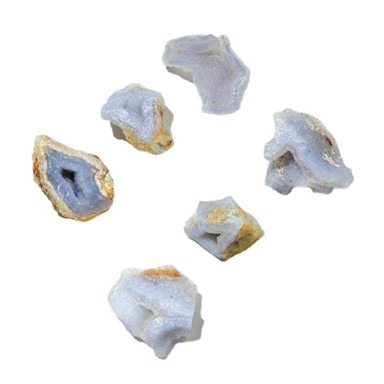 Blue Lace Agate Raw Natrual Stone - nacrystal.com