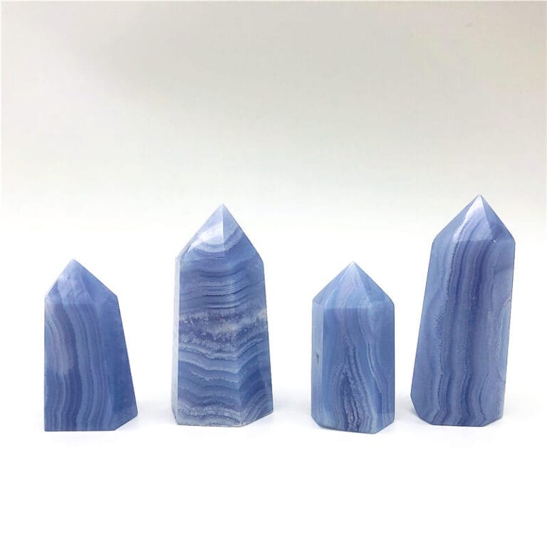 Blue Lace Agate Tower Point - nacrystal.com