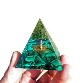 Orgone Pyramid Crystal 7 Chakra - nacrystal.com