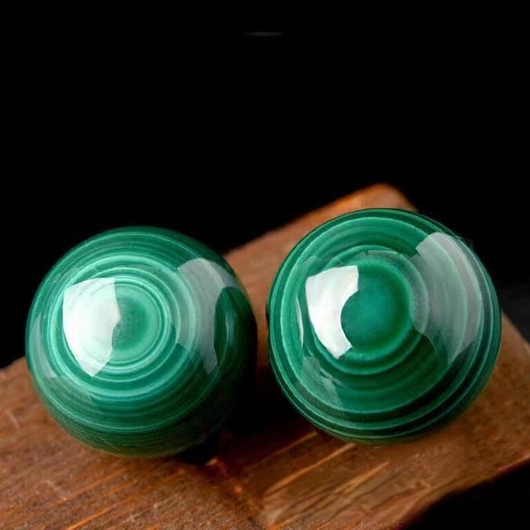 Malachite Seven Balls Energy Stones Home Decoration - nacrystal.com