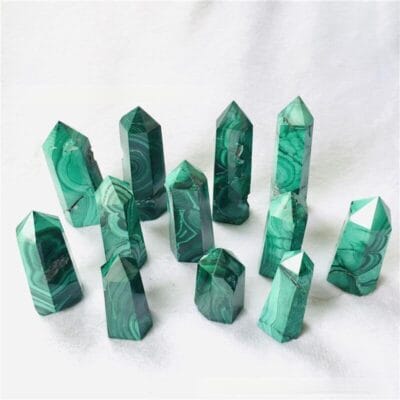 Malachite Tower Point Healing Stones - nacrystal.com