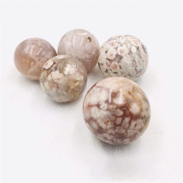 Sakura Flower Agate Ball Blossoms - nacrystal.com
