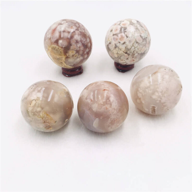 Sakura Flower Agate Ball Blossoms - nacrystal.com