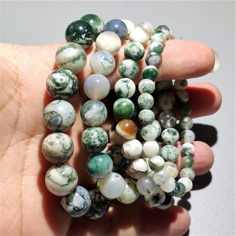Tree Agate Bracelet Natural Energy Beads - nacrystal.com