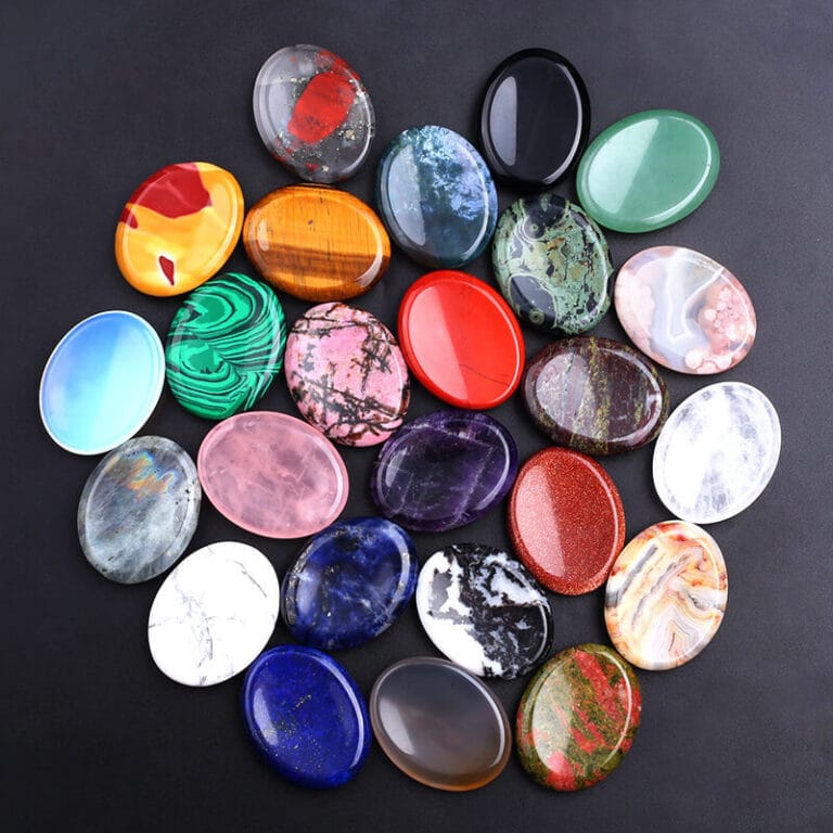 10 types Crystal Worry Stones Bulk