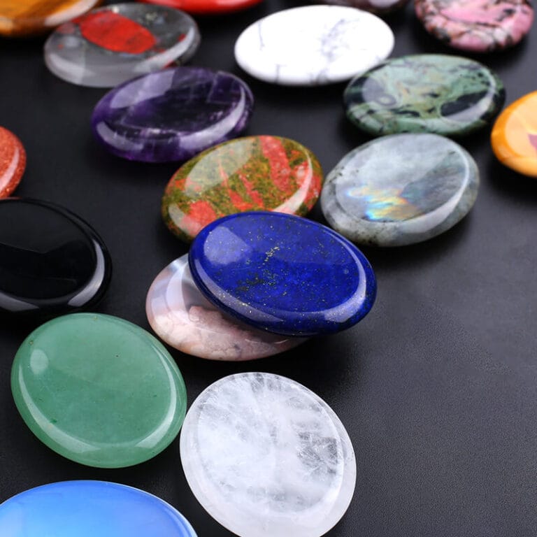 10 types Crystal Worry Stones Bulk
