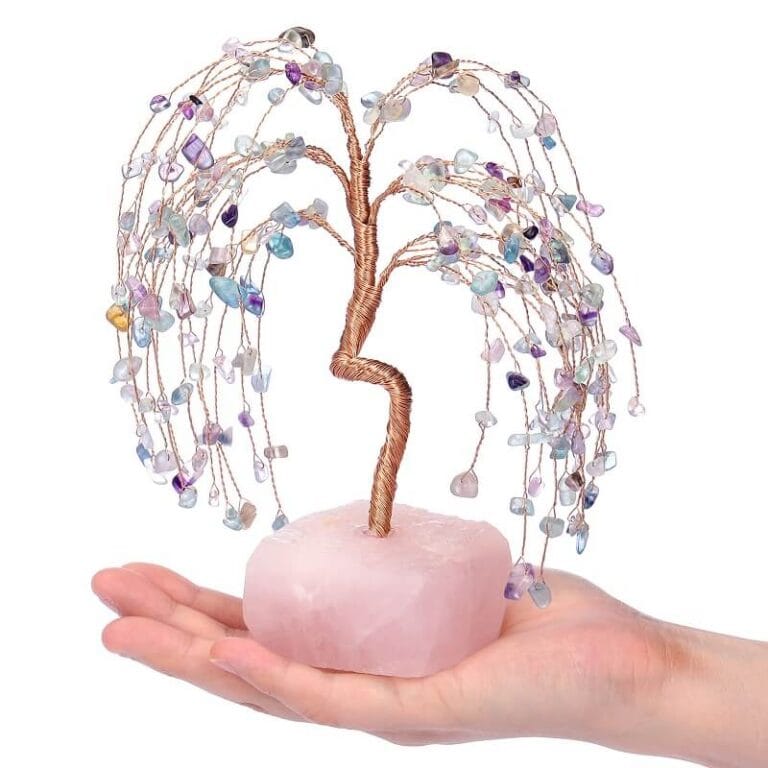 Crystal Tree Wire Wrapped Natural Stone Base - nacrystal.com