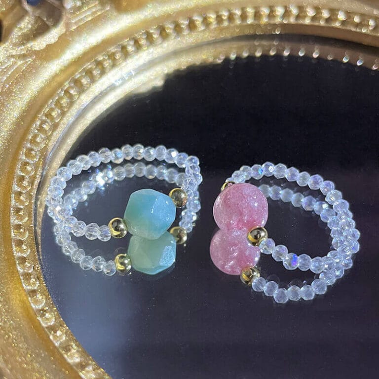 Healing Raw Crystal Rings