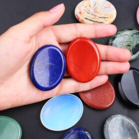 10 types Crystal Worry Stones Bulk