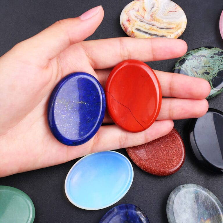 10 types Crystal Worry Stones Bulk