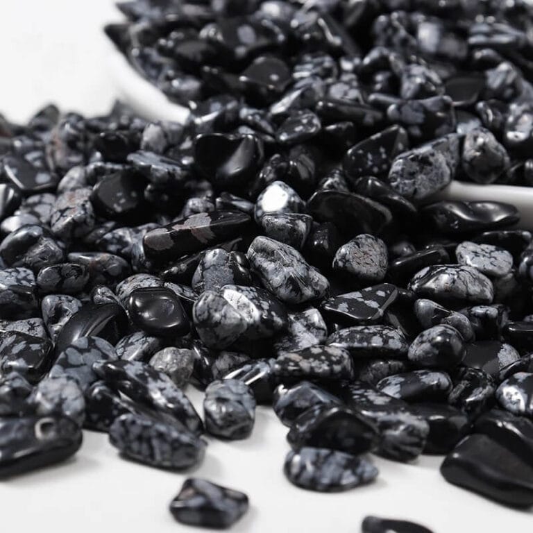 Snowflake Obsidian Crystal Small Crushed Stone - nacrystal.com