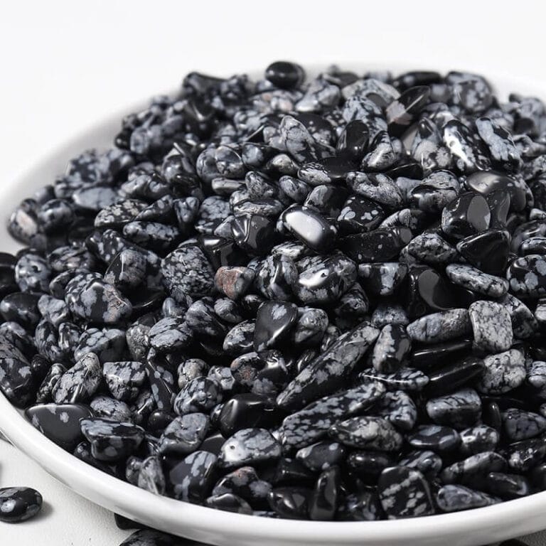 Snowflake Obsidian Crystal Small Crushed Stone - nacrystal.com