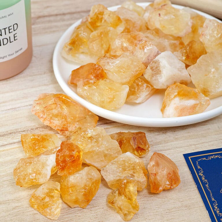 Natural Brazil Citrine Stones Aromatherapy