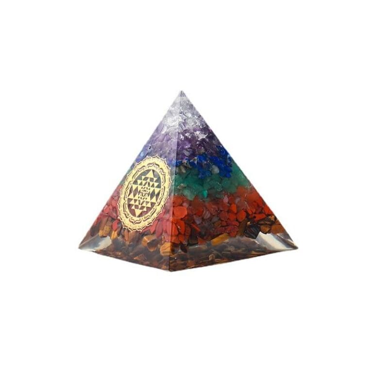 7 Chakra Pyramid Crystal for Meditation - nacrystal.com
