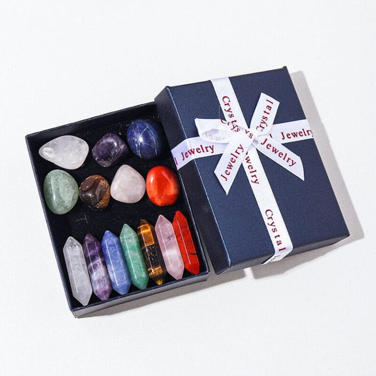 Crystal Tower and Raw Stone Crystal Gift Box
