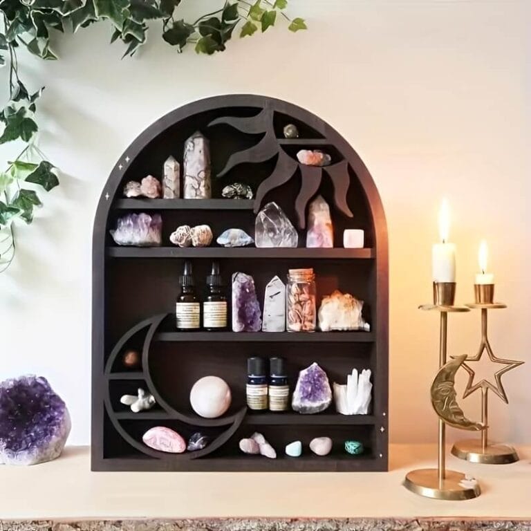 1pc Crystal Display Shelf Healing Crystal Holder Shelf - nacrystal.com