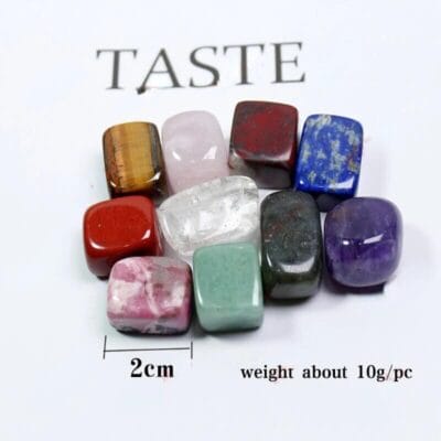 10 Pieces Tumbled Stones Gift Crystal Box