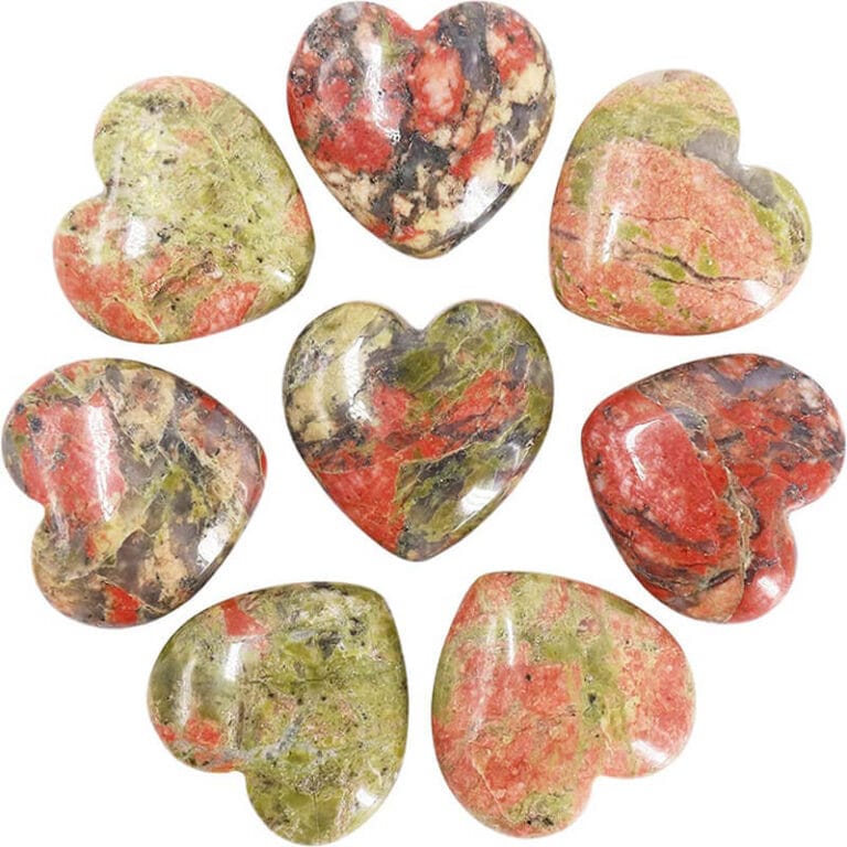 1.8" Heart Red Jasper Chakra Crystal