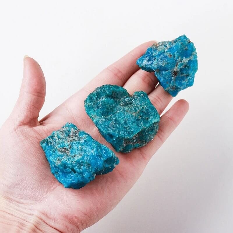 Natural Blue Apatite Raw Stone