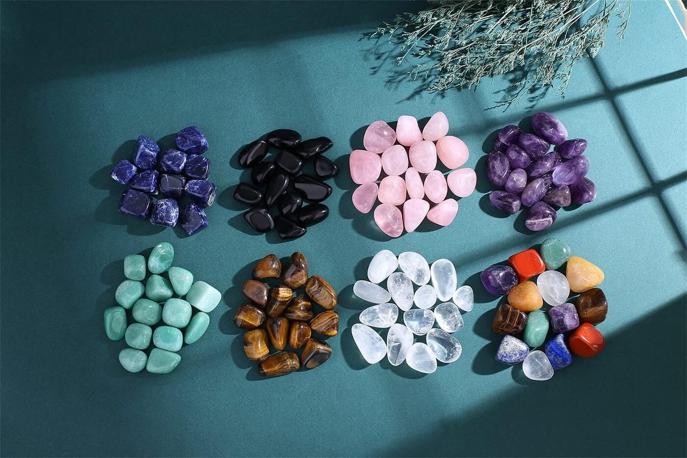 Dark Amethyst Tumbled Stone Bulk Crystals