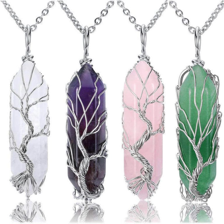 Hexagonal Healing Crystal Necklaces