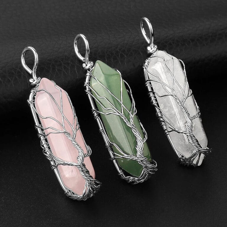 Hexagonal Healing Crystal Necklaces