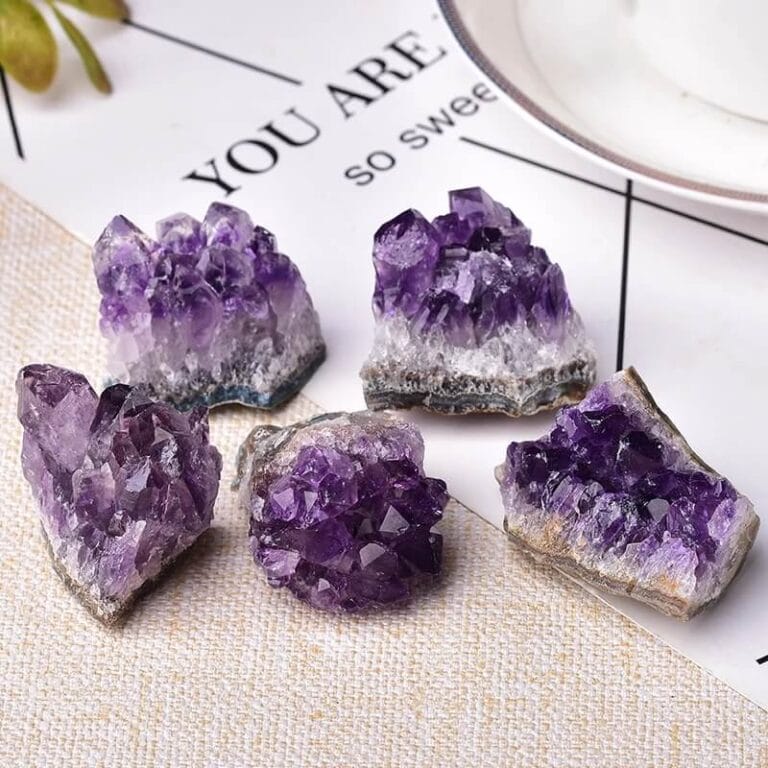 Natural Amethyst Cluster Quartz Raw Crystals