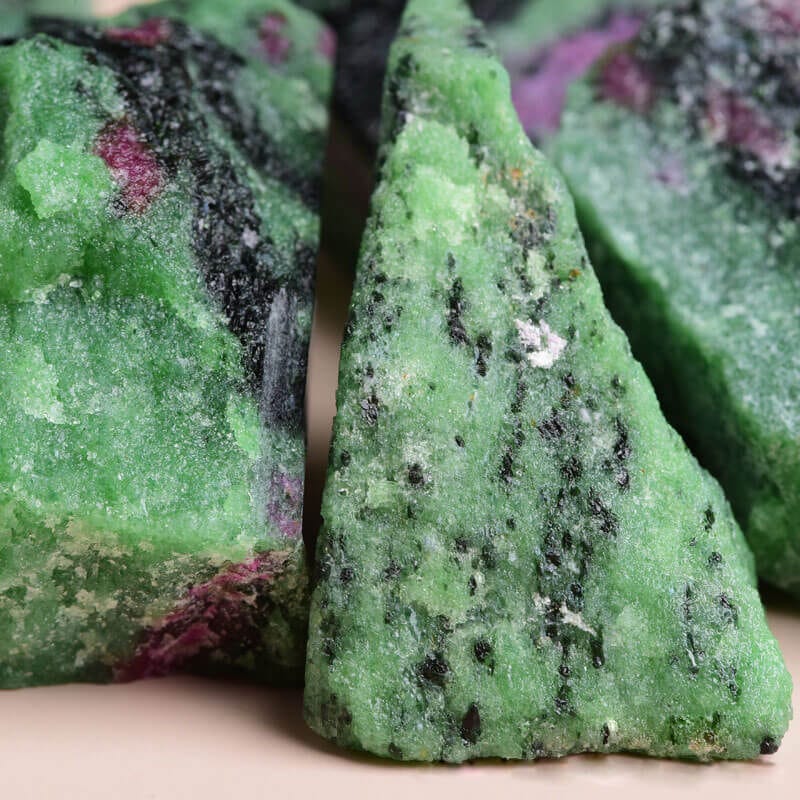 Natural Ruby Zoisite Stone Rock