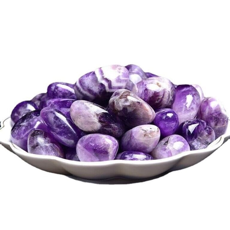 Tumbled Chevron Amethyst Polished Stone