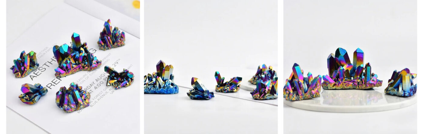 Wholesale Rainbow Aura Quartz Cluster Crystal - Nacrystal.com