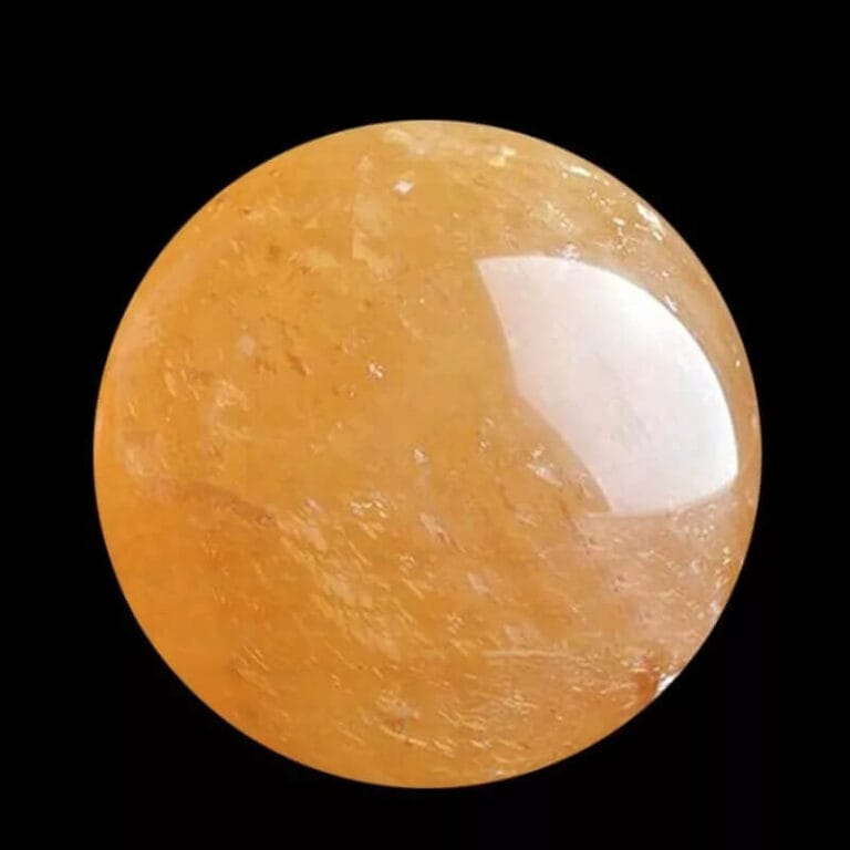 Yellow Calcite Sphere with Stand - Nacrystal.com