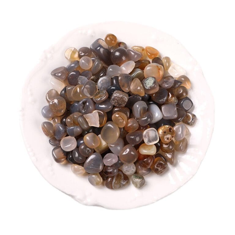 Colorful Agate Tumbled Gravel Stone - Nacrystal