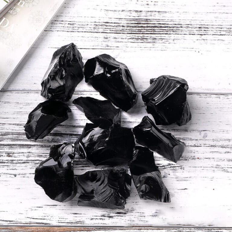 Black Obsidian Rough Stone Energy Crystal Gravel