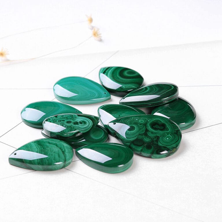 Malachite Teardrop Polished Healing Stone - Nacrystal.com