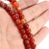Red Agate Bracelet Natural Stone Beads - Nacrystal.com