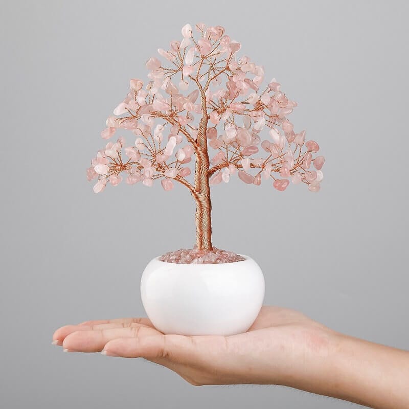 7 Chakra Healing Crystal Tree Wire Quartz Gemstone Tree
