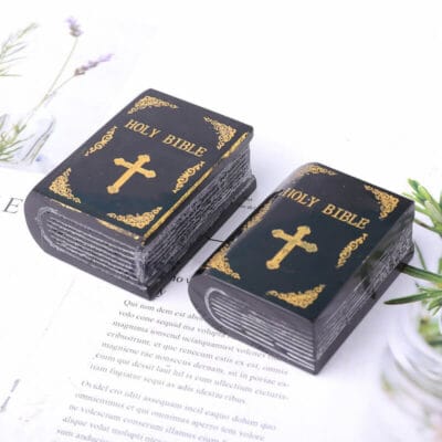 Natural Obsidian Bible Crystal Pendulum