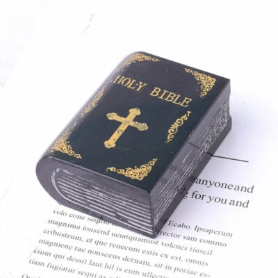 Natural Obsidian Bible Crystal Pendulum