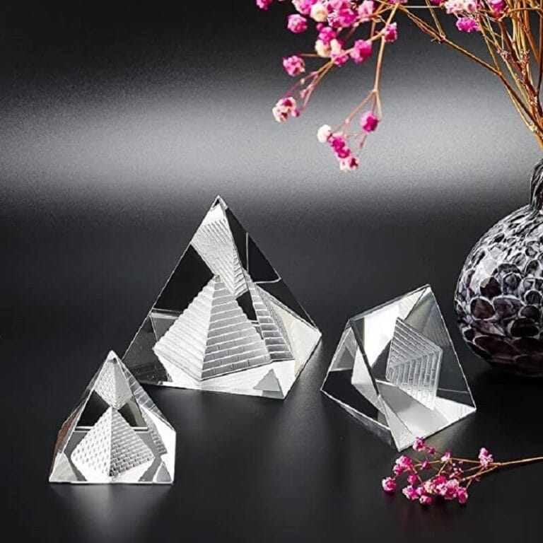 Clear Crystal Pyramid Prism Inner Pyramid - Nacrystal