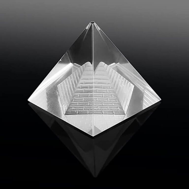 Clear Crystal Pyramid Prism Inner Pyramid - Nacrystal
