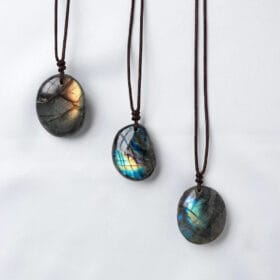 Labradorite Pendant Necklace Energy Stones - nacrystal.com