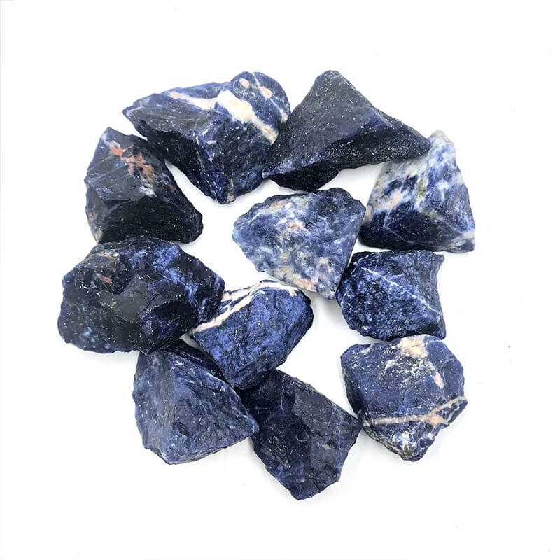 Natural Raw Blue Sodalite Stone Energy Gemstone
