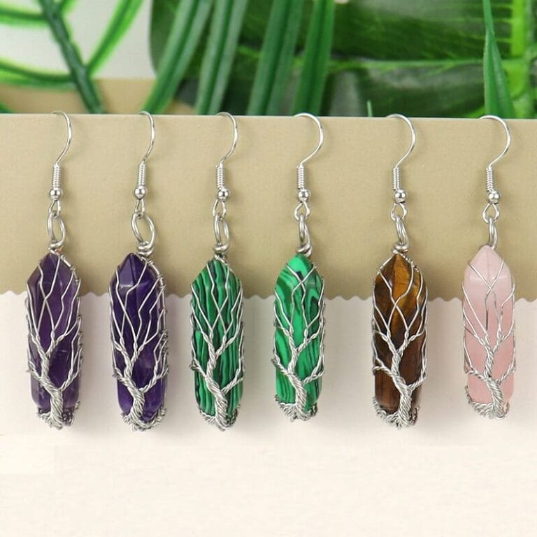 Crystal Healing Hexagonal Earrings - Nacrystal