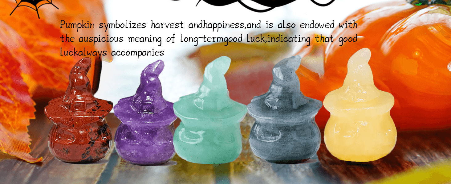 Crystal Carving Halloween Pumpkin Decoration