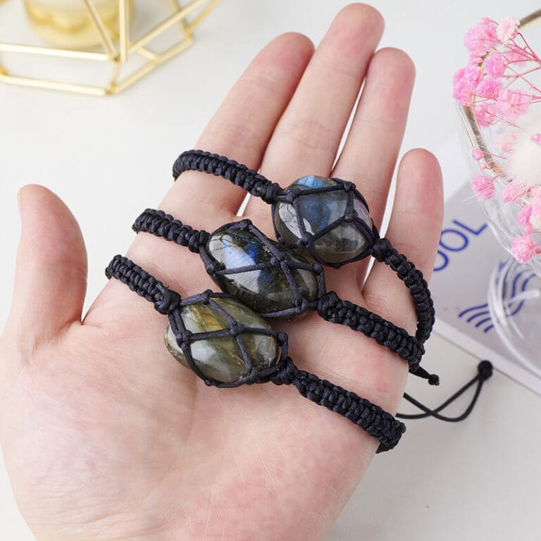 Volcanic Stone Bracelet Colourful Frosted Stone Strings