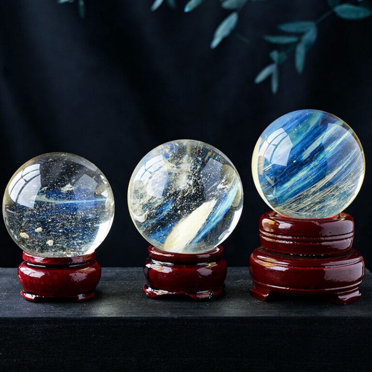 White Calcite Crystal Sphere Healing Ball - Nacrystal.com