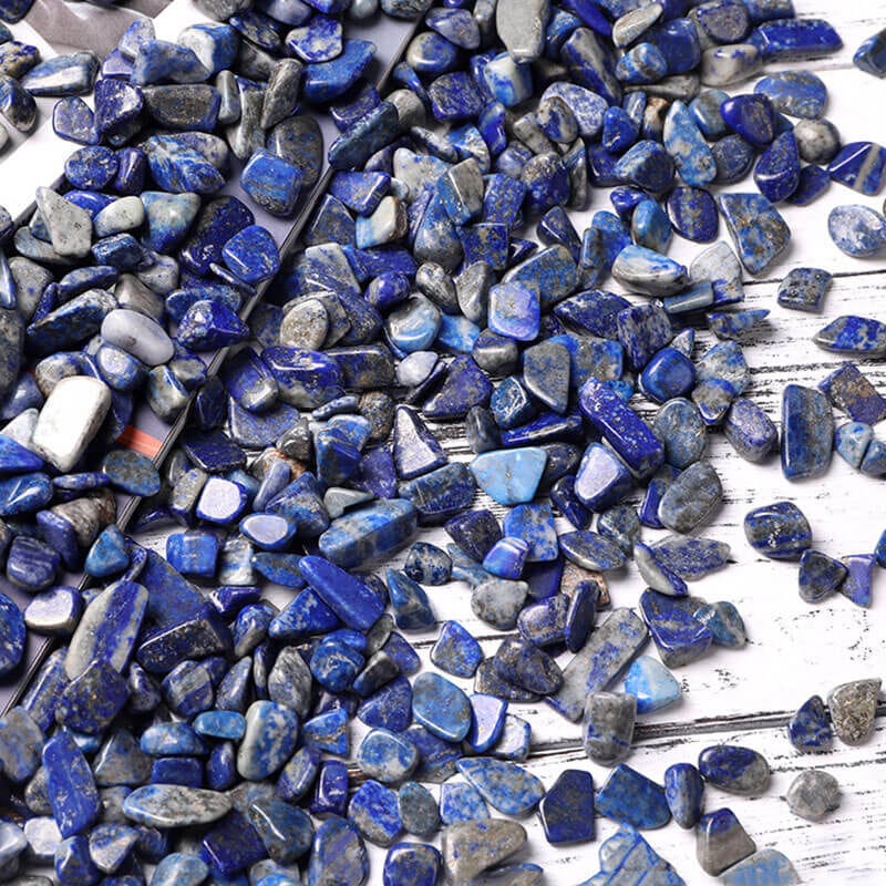 Rough Lapis Lazuli Gravel Cyan Rock Crystal